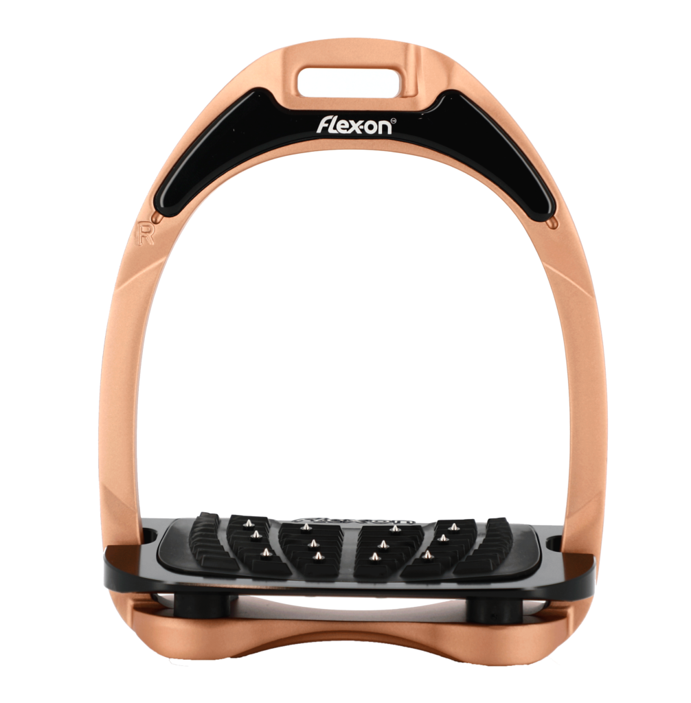 PAIRE D'ÉTRIERS ALUMINIUM ROSE GOLD | Flex-on® Equestrian equipment